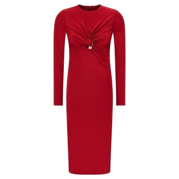 Versace | Dresses | Versace Red Midi Dress Nwt | Poshmark